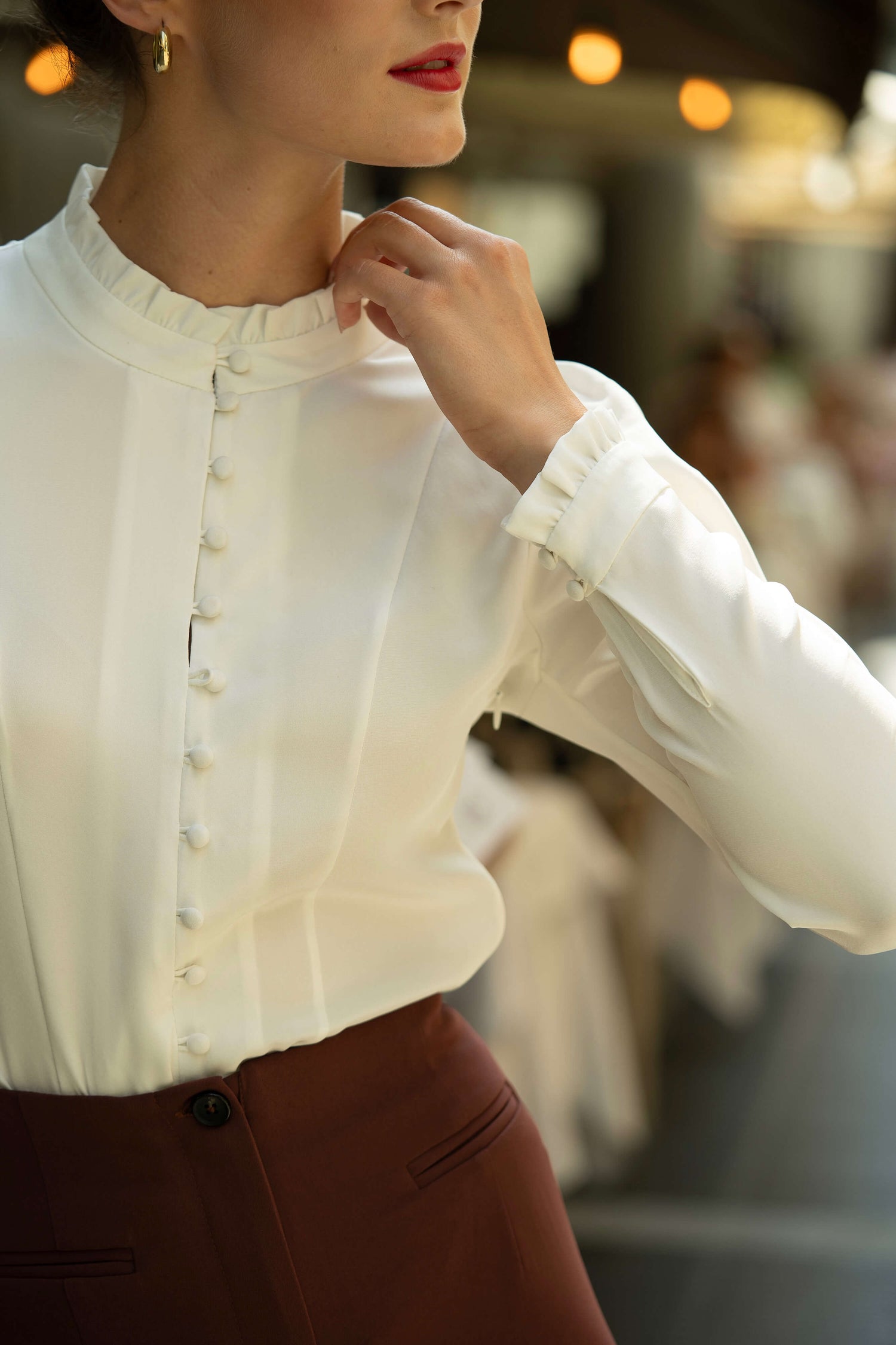 Long Sleeve Silk Blouse Patricia – GAÂLA – Gaâla