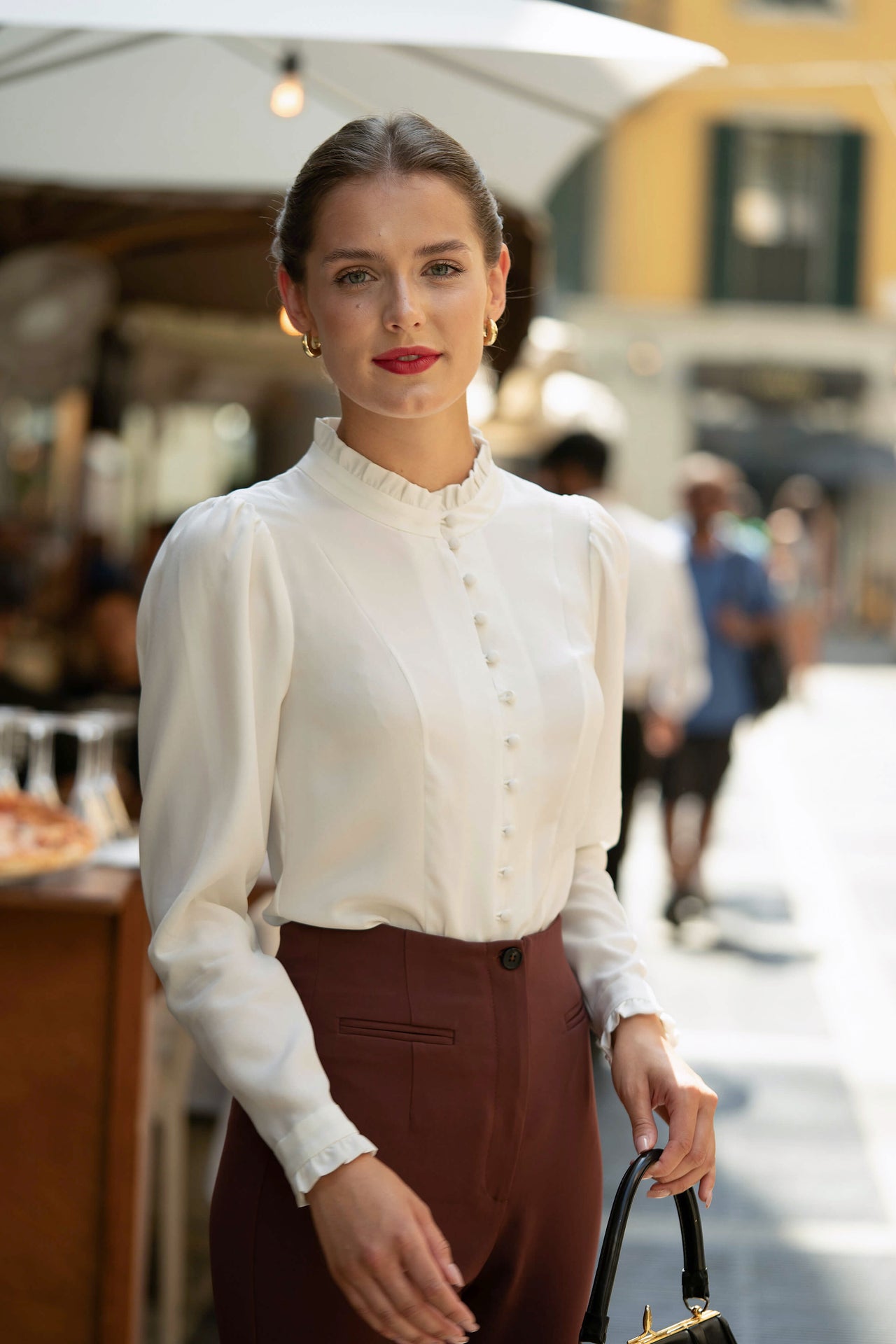 Long Sleeve Silk Patricia Blouse – Gaâla