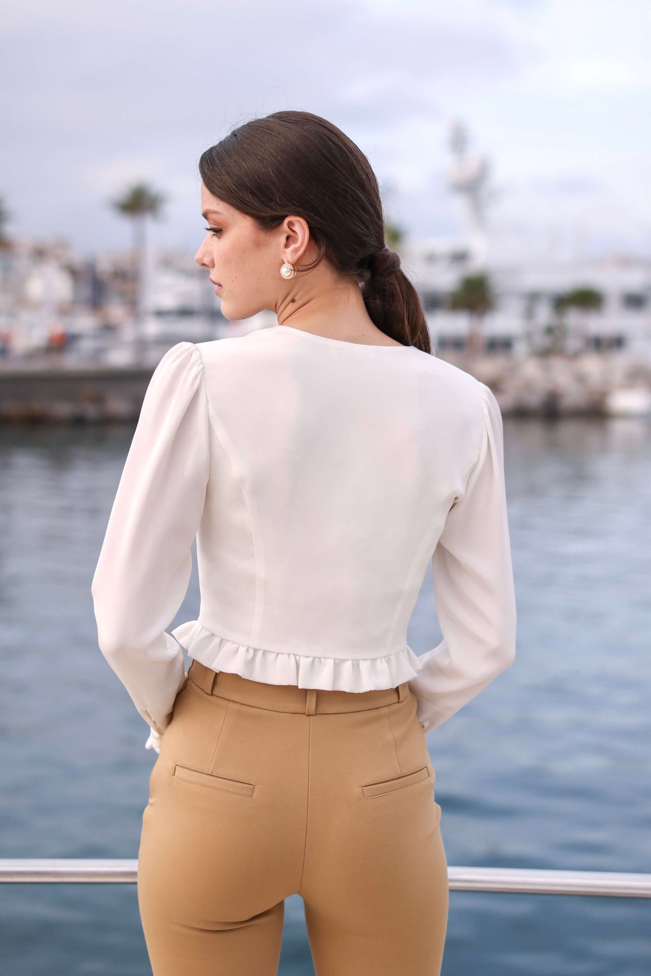 Long Sleeve Silk Regina Blouse – Gaâla