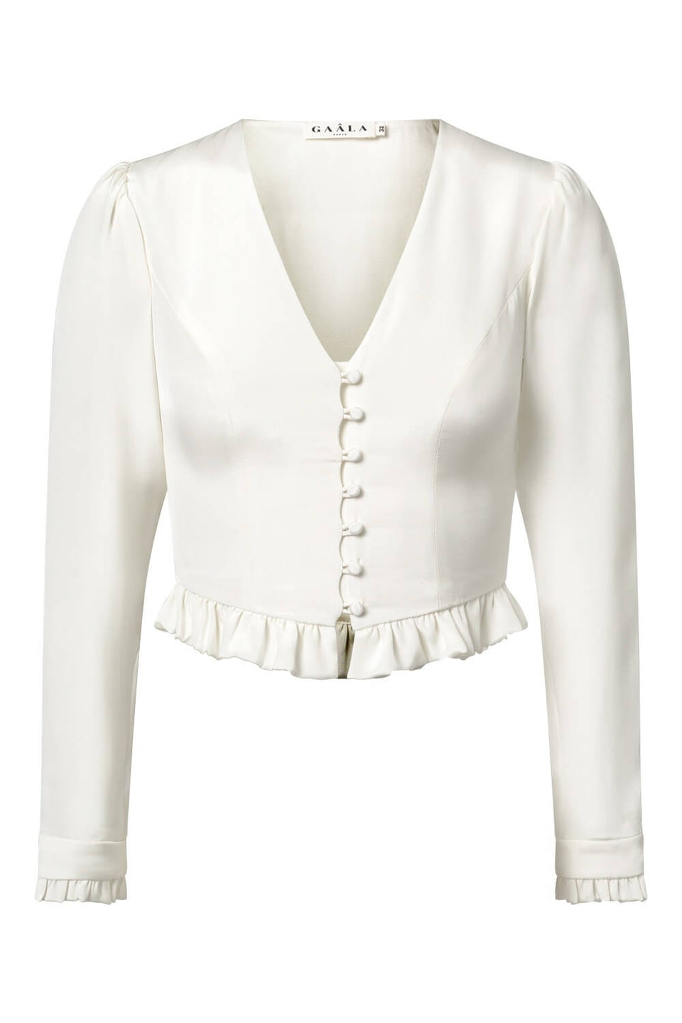 Long Sleeve Silk Regina Blouse – Gaâla